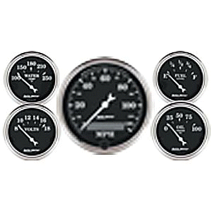 AutoMeter GAUGE KIT, 5 PC., 3 1/8" & 2 1/16", ELEC. SPEEDOMETER, OLD ...