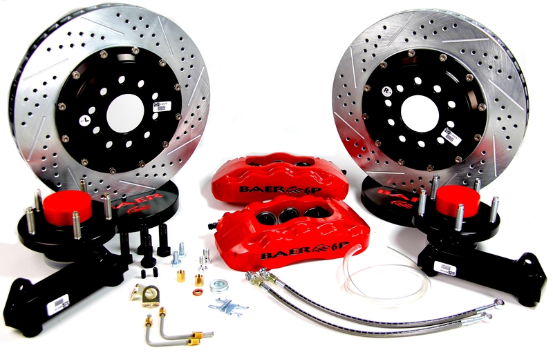 Baer Brakes 13" Pro+ Front Brake Kit, Red, SDZ, Std. Studs Fits 1970-73 ...
