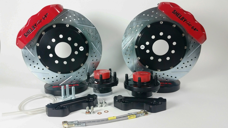 Baer Brakes 13" Pro+ Front Brake Kit - Red w/Shelby Logo Fits 1970 Ford ...