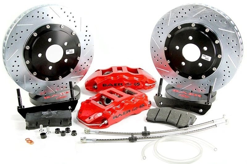 Baer Brakes 14" Extreme+ Front Brake Kit, Black, SDZ Fits C5/C6 ...