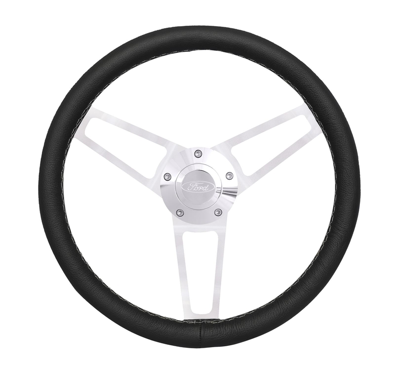 Billet Classic Series Black Wheel Ford Logo & Install Kit 2