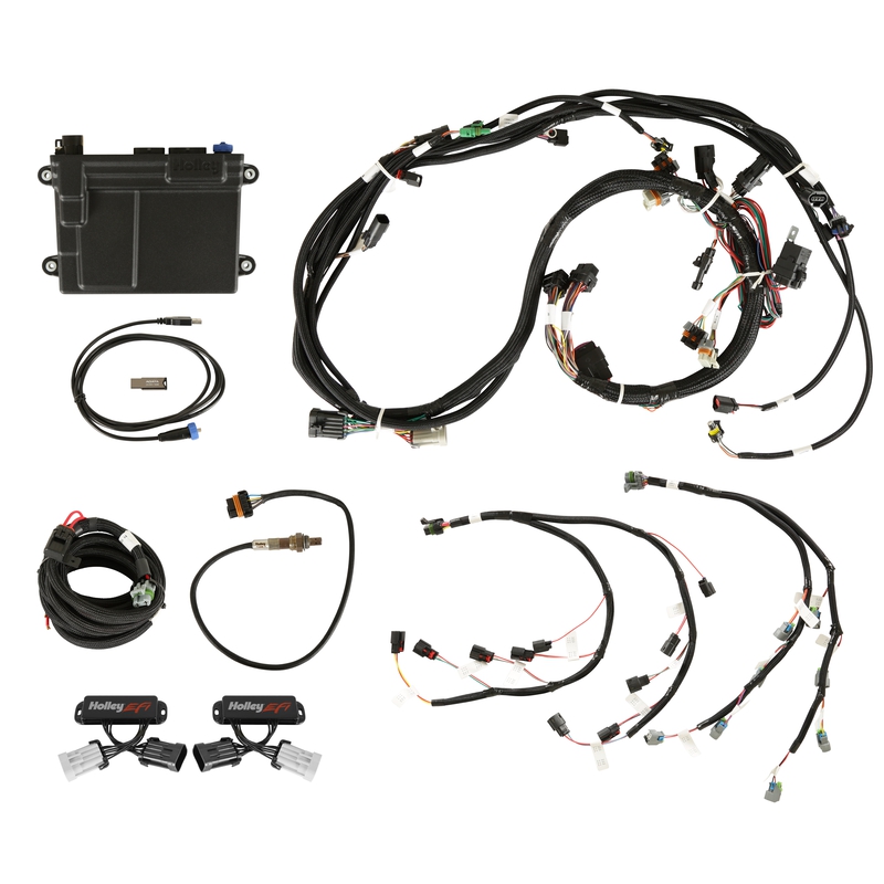 Ford Coyote Ti-VCT Capable HP EFI Kit, NTK O2 HP EFI ECU with Power ...