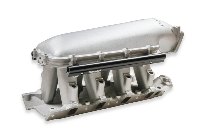 8.2" SBF Ford Hi-Ram EFI Manifold with Side Mount Top-Black 8.2" SBF ...