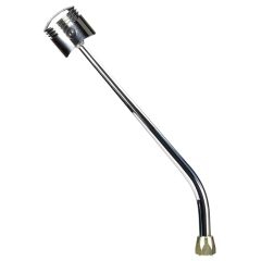 CM Shifter Ford AOD Chrome 16" Single Bend Lever Piston Polished Knob